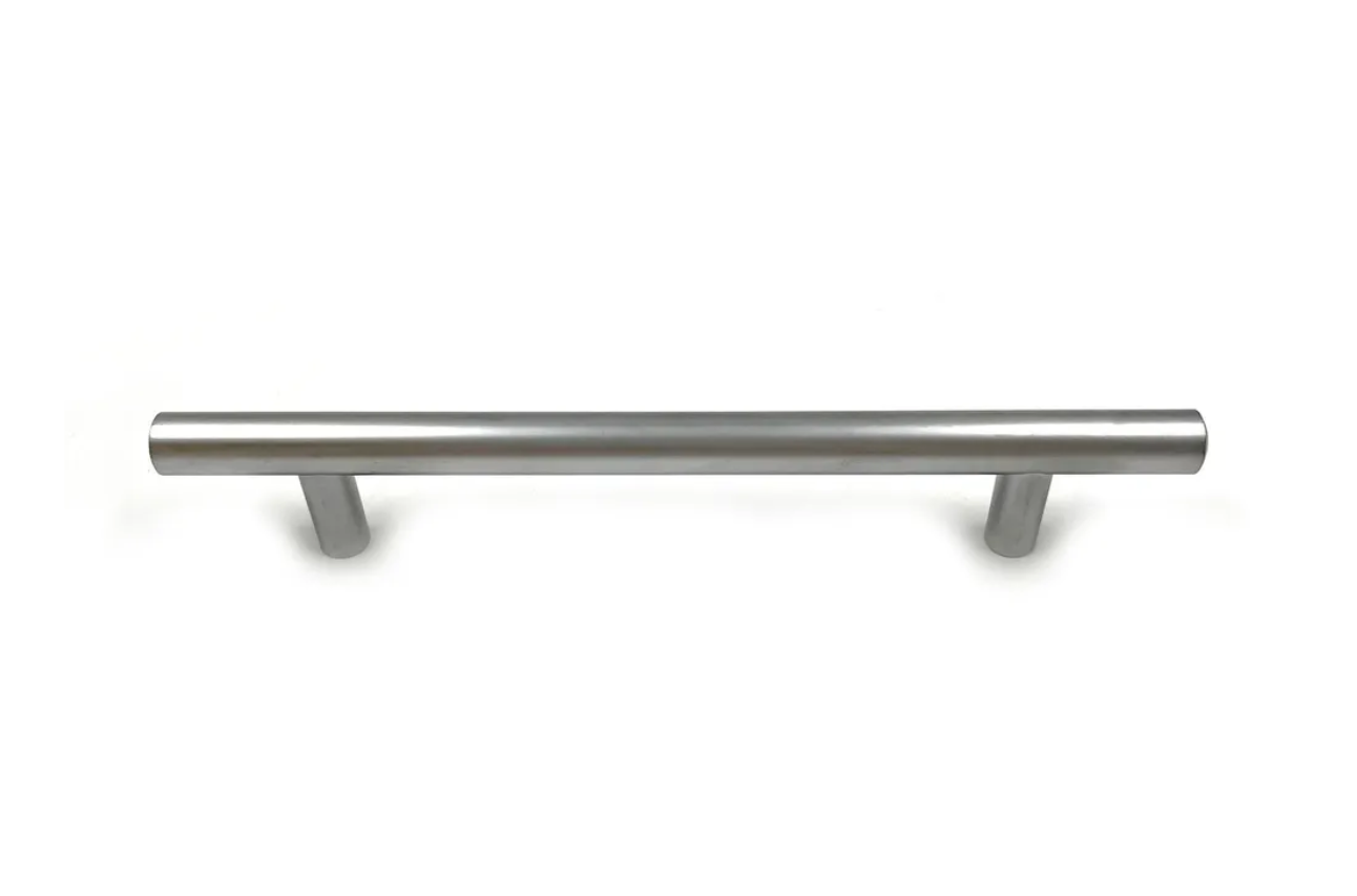 Мебельная ручка-рейлинг 192/272, металл, матовый хром, 2 шт