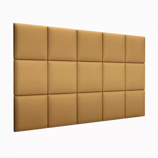 Мягкое изголовье кровати Eco Leather Gold 30х30 см 1 шт.