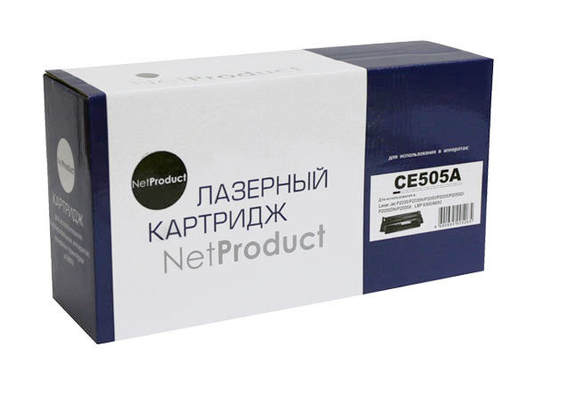 Картридж для лазерного принтера NetProduct №05A CE505A Black