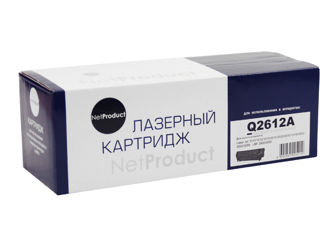Картридж для лазерного принтера NetProduct №12A Q2612A Black