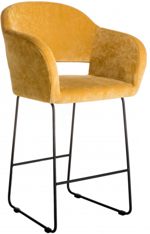 Полубарный стул R-Home Oscar Линк 4101188h_Жёлт_Бар, черный/желтый