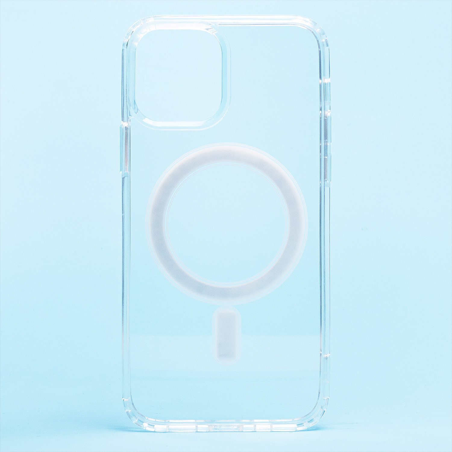 Чехол iPhone 12, iPhone 12 Pro силиконовый MagSafe (анимация работает) <прозрачный>