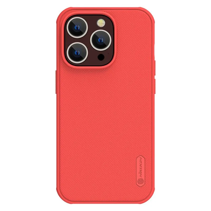 Пластиковый чехол Nillkin Super Frosted Shield Pro для iPhone 14 Pro Max матовый, красный