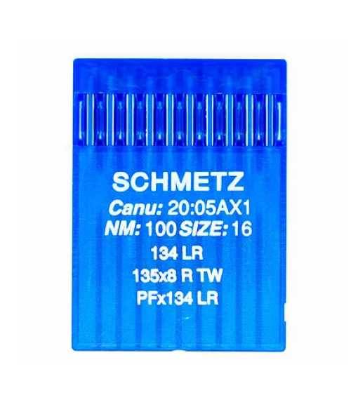Иглы промышленные Schmetz 134/DPx5 LR 100 с толстой колбой, 10 шт
