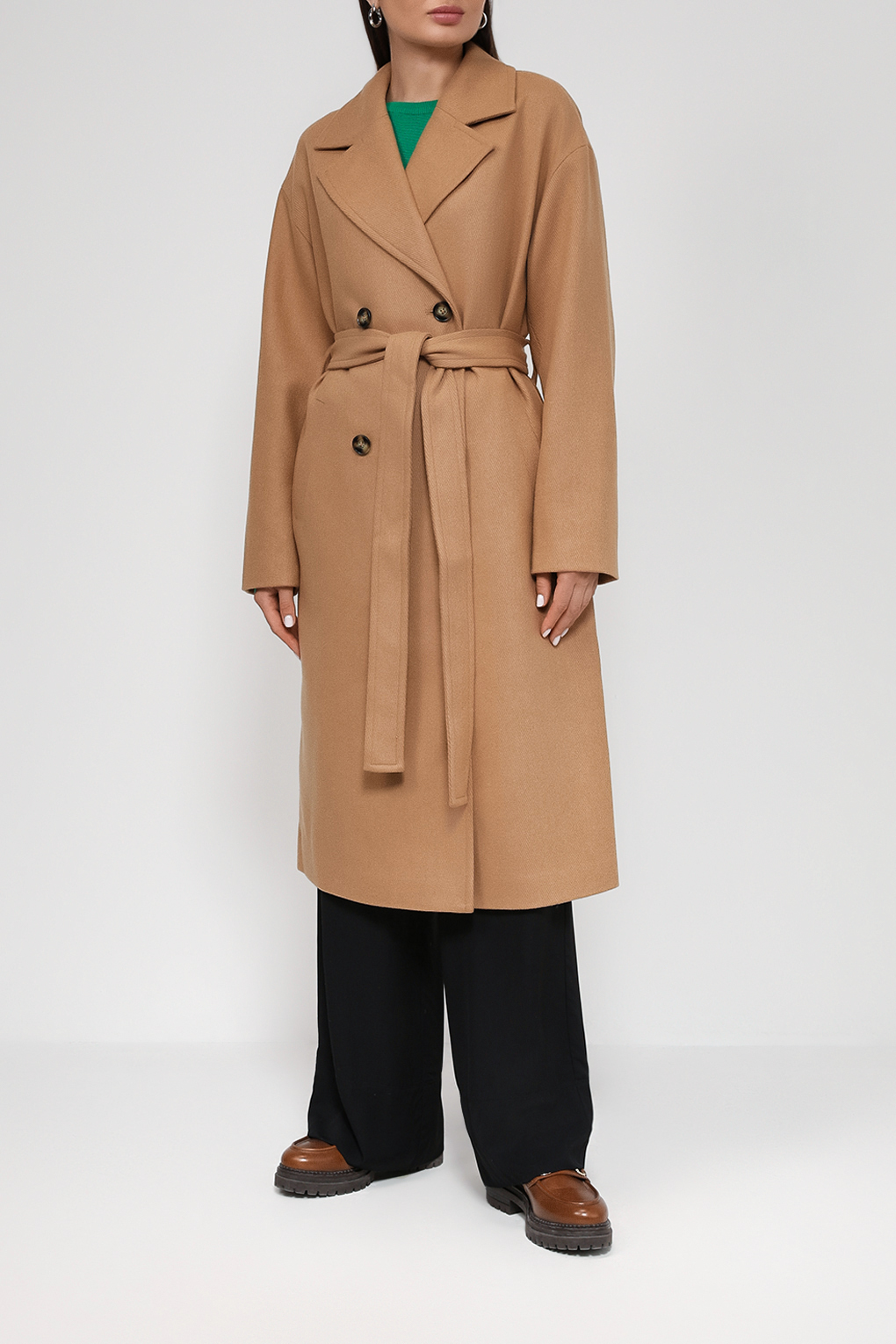 Пальто женское Belucci BL23086154MRKT коричневое 48
