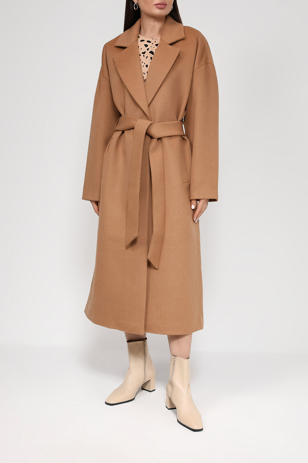 Пальто женское Belucci BL23086123MRKT коричневое 46