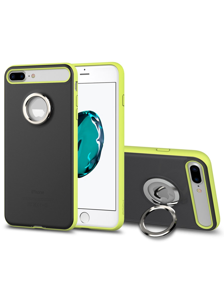 Чехол Rock Ring Holder Case M2 для Apple iPhone 7 Plus/8 Plus Black/Green