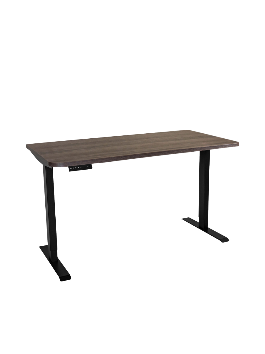 Письменный стол с электрорегулировкой высоты LuxAlto Коричневый/черный 120x70x2.5см, 34156