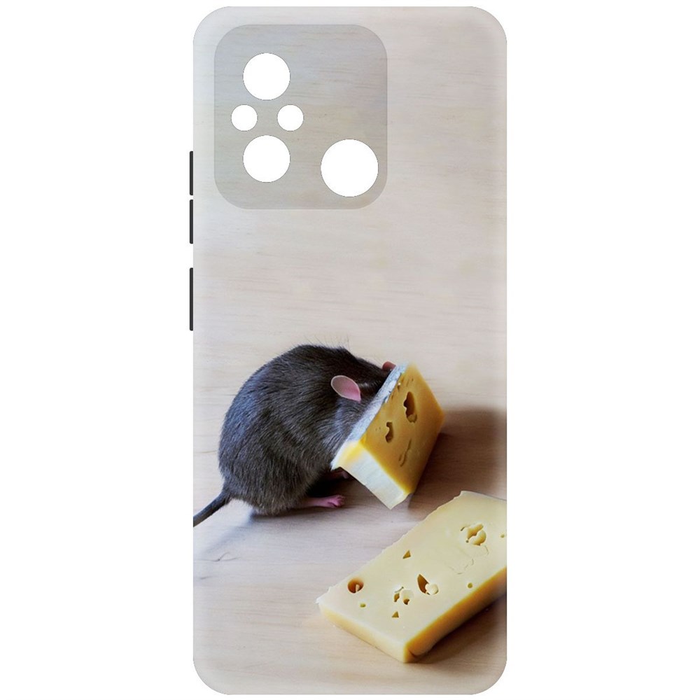 Чехол-накладка Софт Мышь и сыр для Xiaomi Redmi 12C