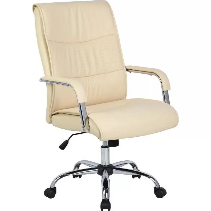 Кресло для руководителя Easy Chair 509 TPU бежевое (экокожа, металл), 1460677