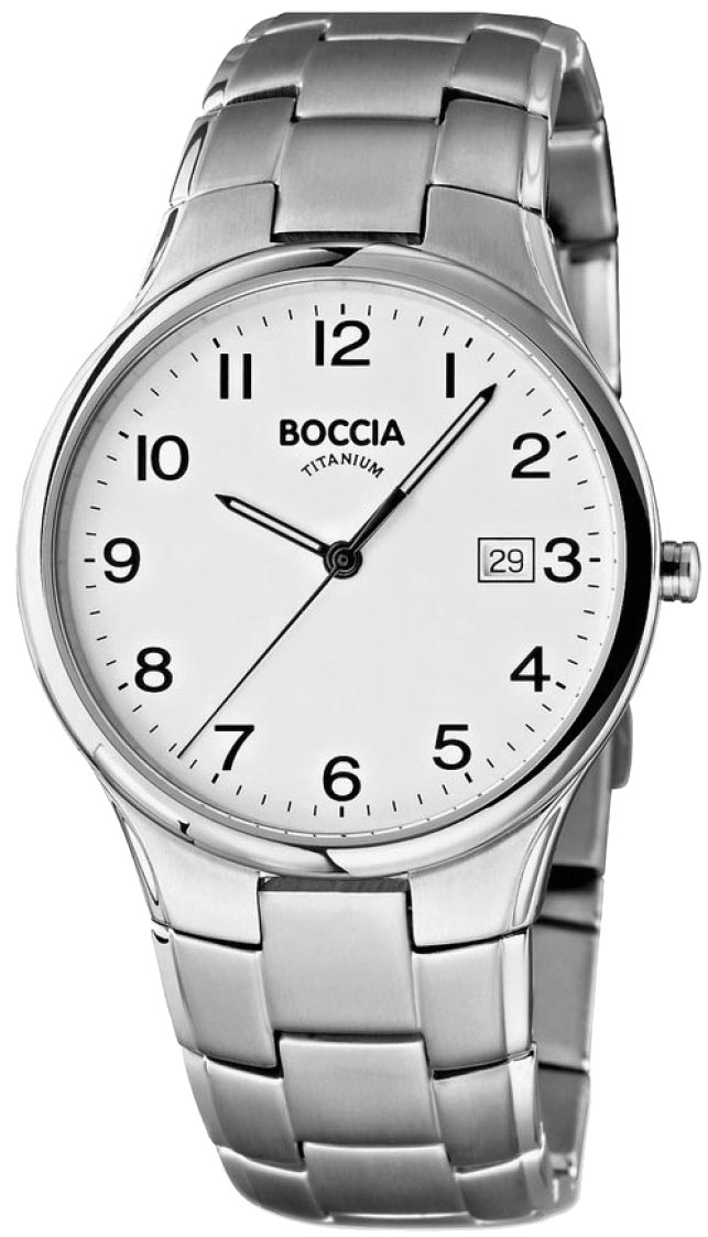 Наручные часы кварцевый мужские Boccia Titanium 3512-08 титановые