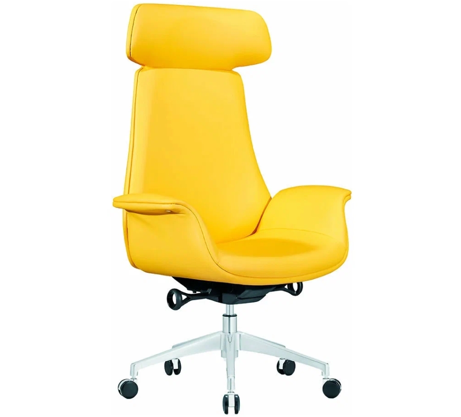Офисное кресло Zebrano Y-A336 (YELLOWIRON) Желтая экокожа