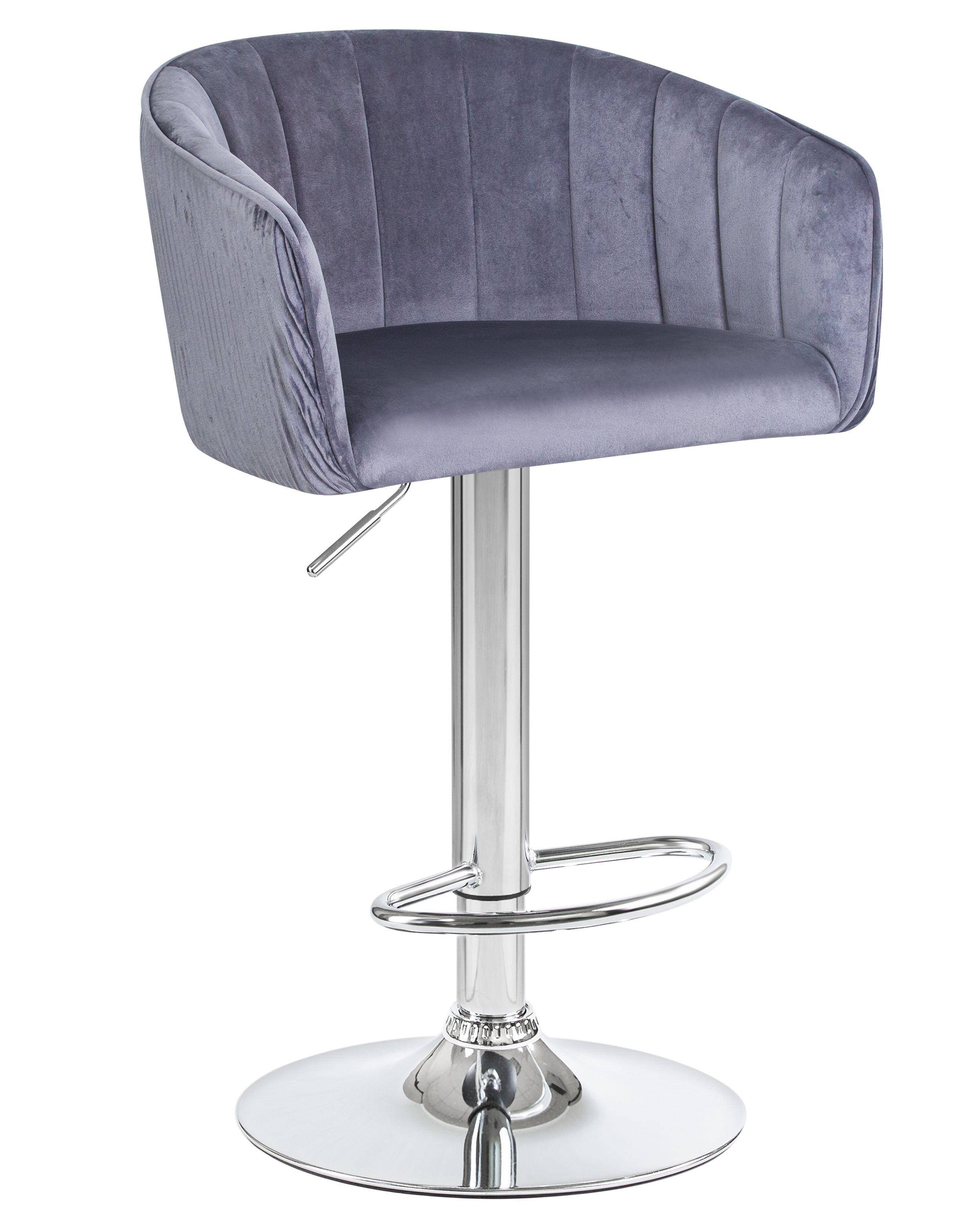 Барный стул Лого-М LM-5025, хром/серый
