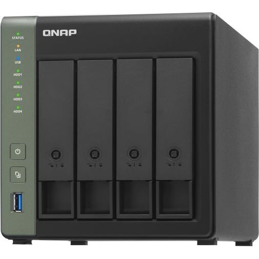 Сетевое хранилище данных QNAP черный (TS-431X3-4G)