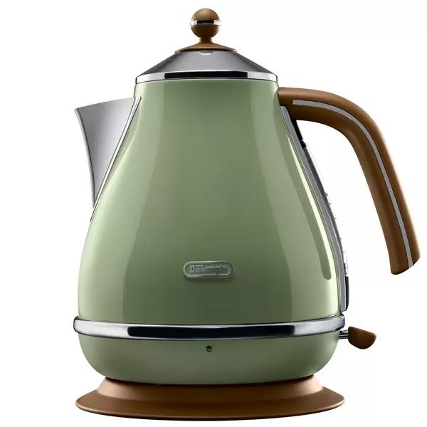Чайник электрический Delonghi KBOV2001 1.7 л зеленый, коричневый