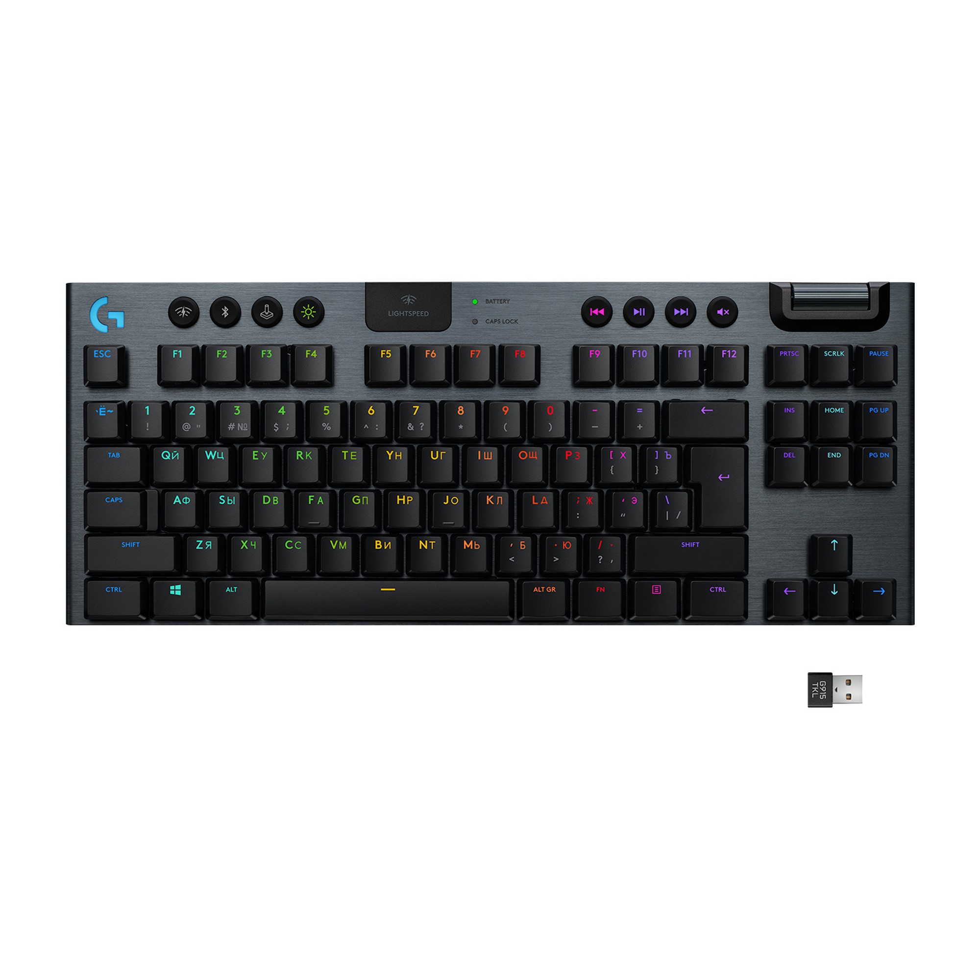 Проводная/беспроводная игровая клавиатура Logitech G915 Black (920-009536)