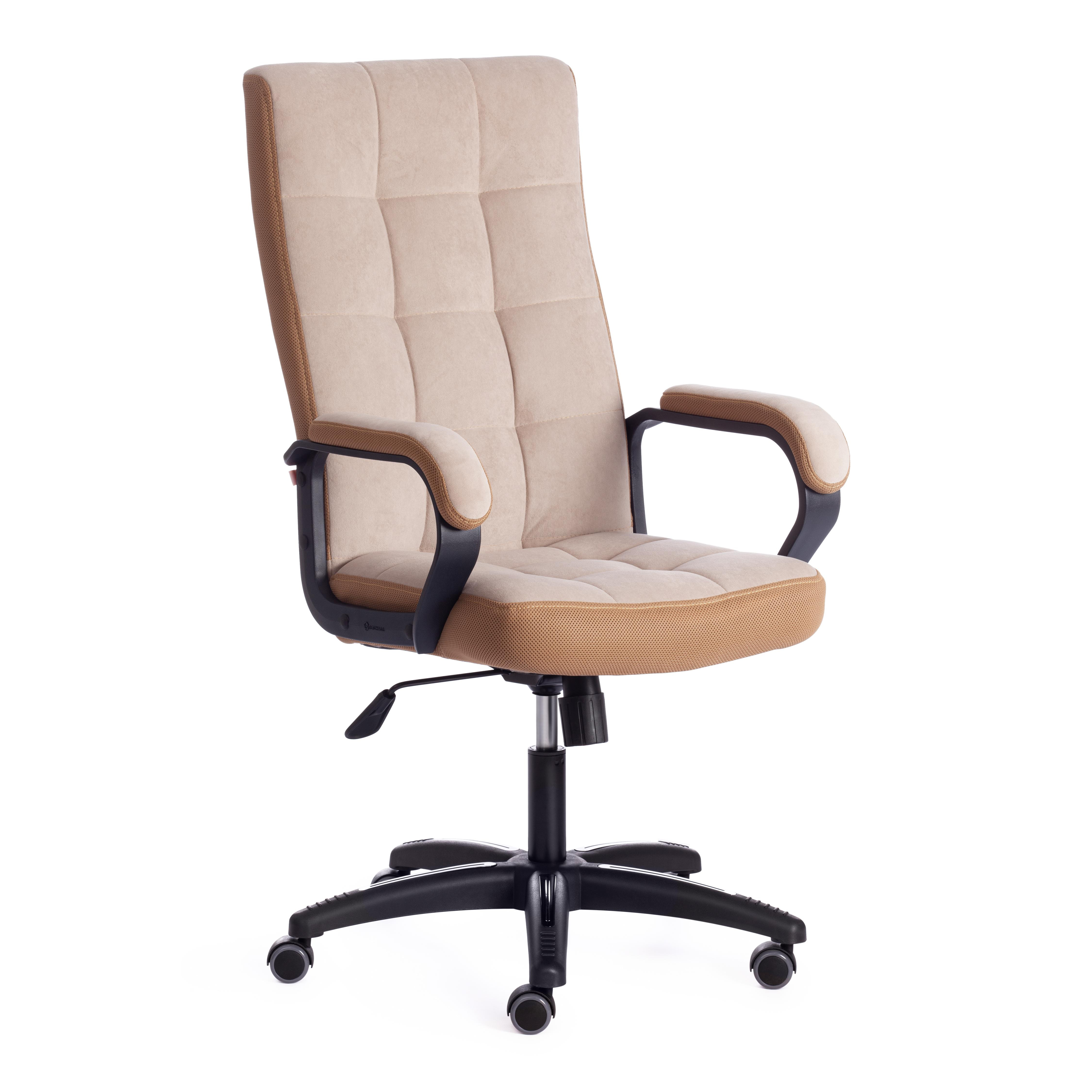 Офисное кресло TetChair TRENDY 22 , флок, бежевый, бронза