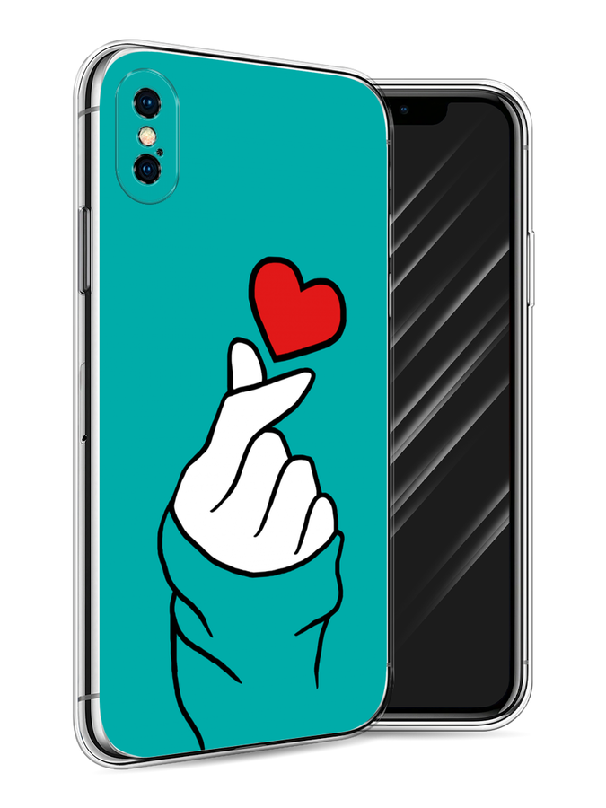 Чехол Awog на Apple iPhone X (10) / Айфон X (10) "Маленькое сердечко"