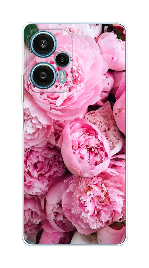 Чехол на Xiaomi Redmi Note 12 Turbo "Розовые пионы"