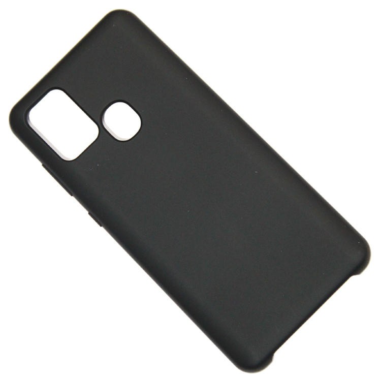 Чехол для Samsung SM-A217F (Galaxy A21s) силиконовый Soft Touch <черный> (премиум)