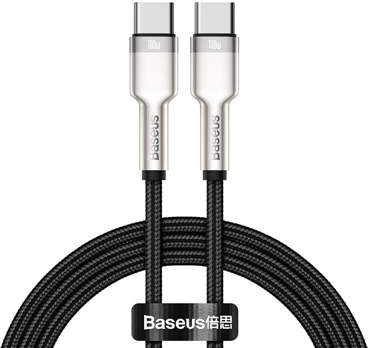 Кабель Baseus Cafule (CATJK-C01) USB Type C 100W 1m (Black)
