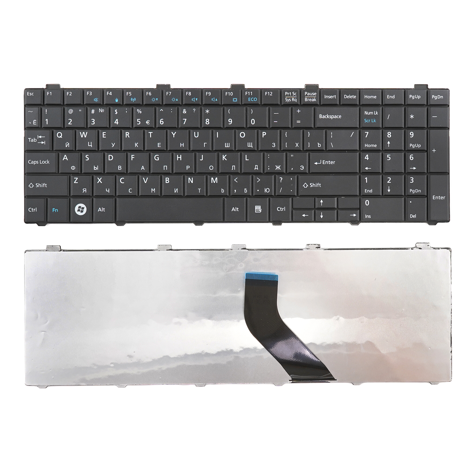 Клавиатура Azerty для ноутбука Fujitsu A530/ A531 черная