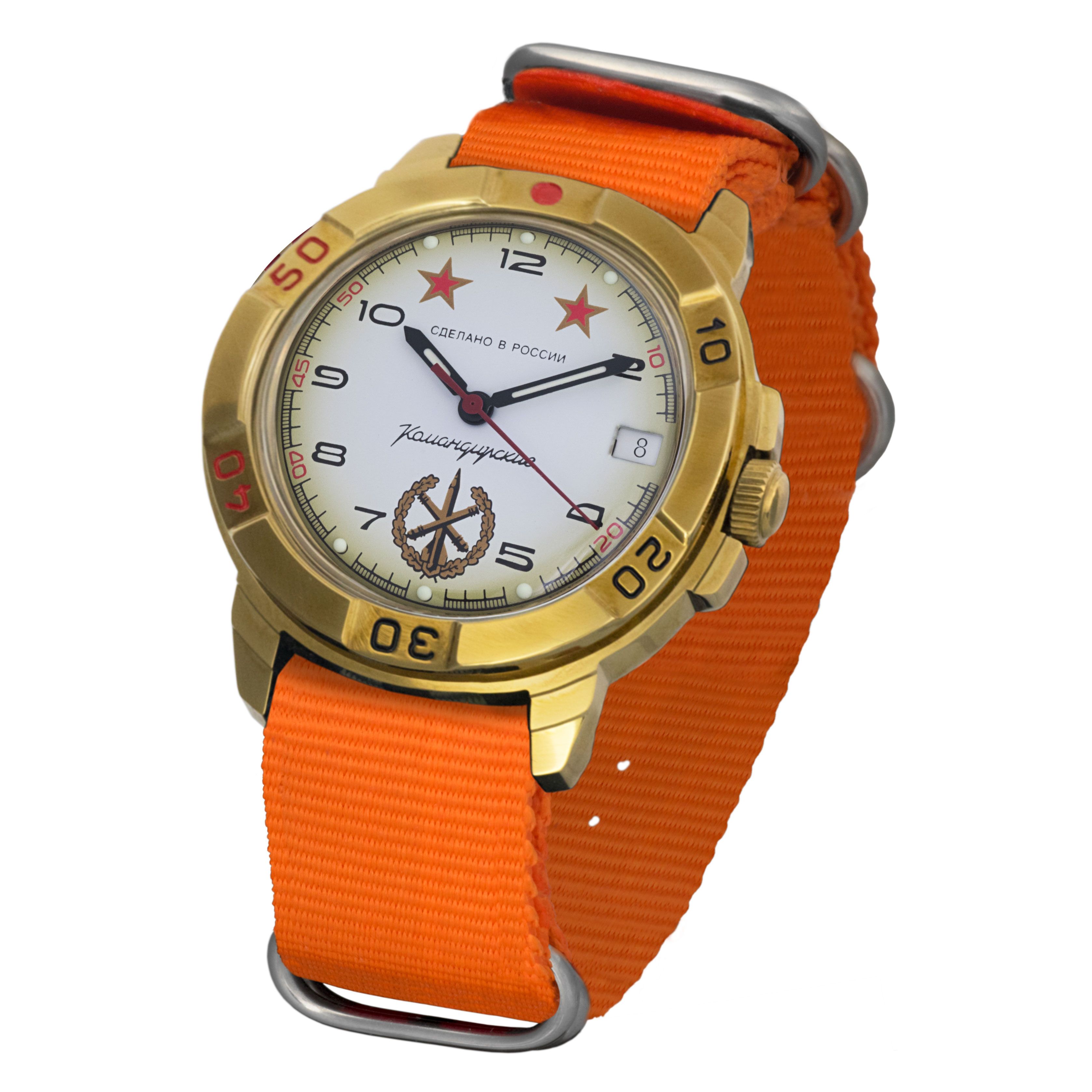 Наручные часы мужские Восток 439075 оранжевые