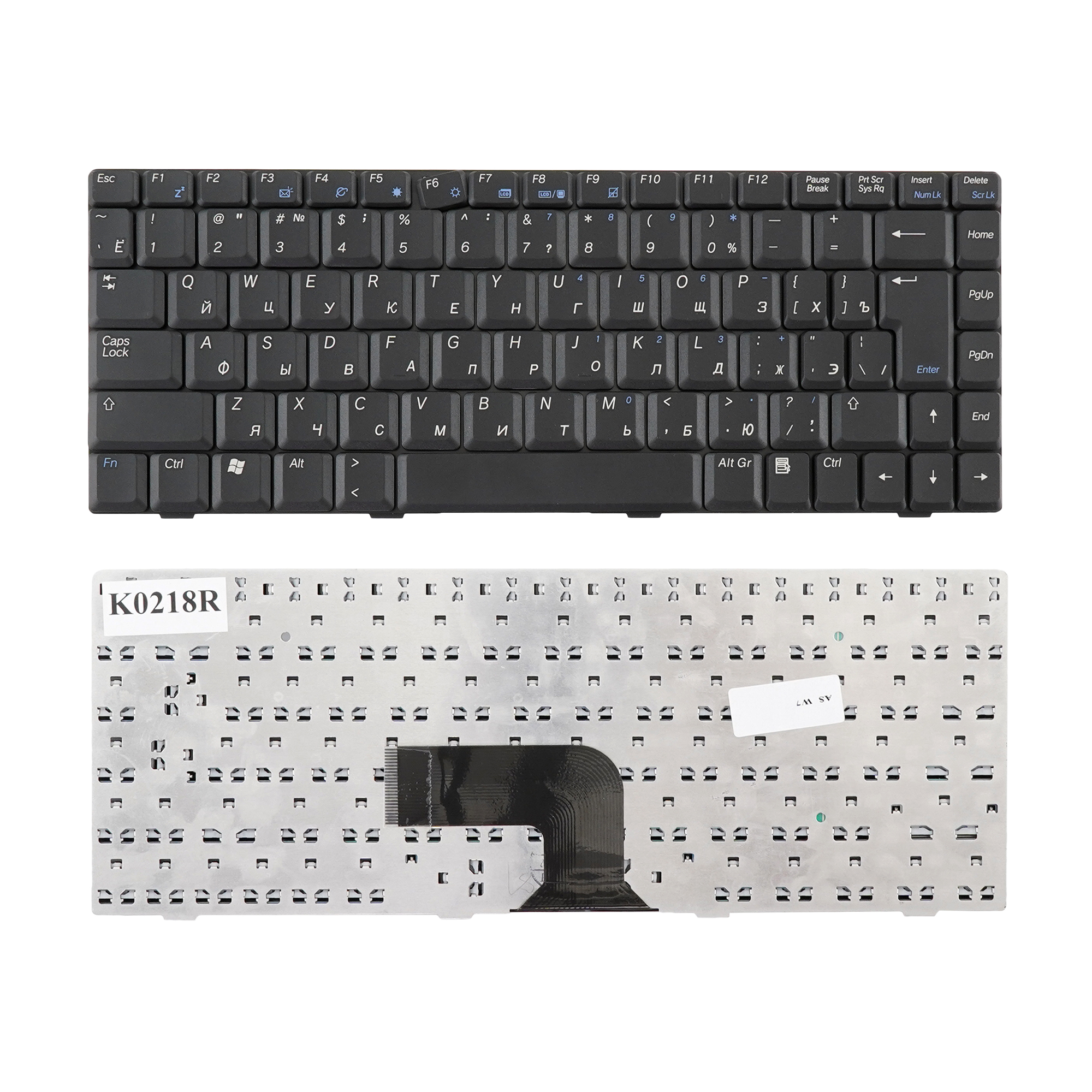 Клавиатура Azerty для ноутбука Asus W5/ W7/ W5000 черная