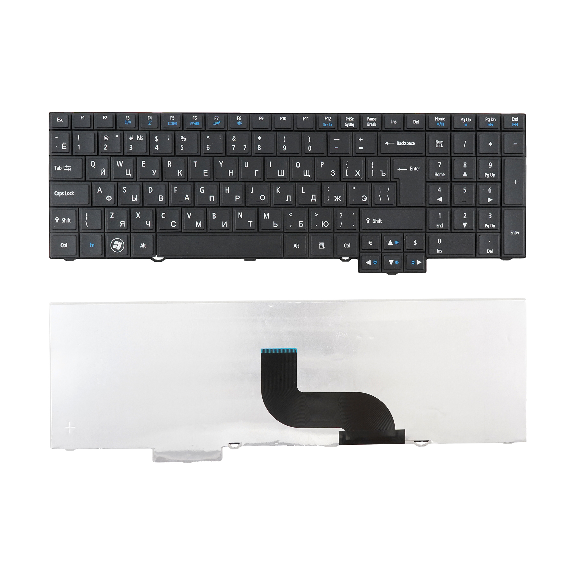 Клавиатура Azerty для ноутбука Acer TravelMate 5760/ 5760G/ 5760Z/ 5760ZG/ 6595TG черная