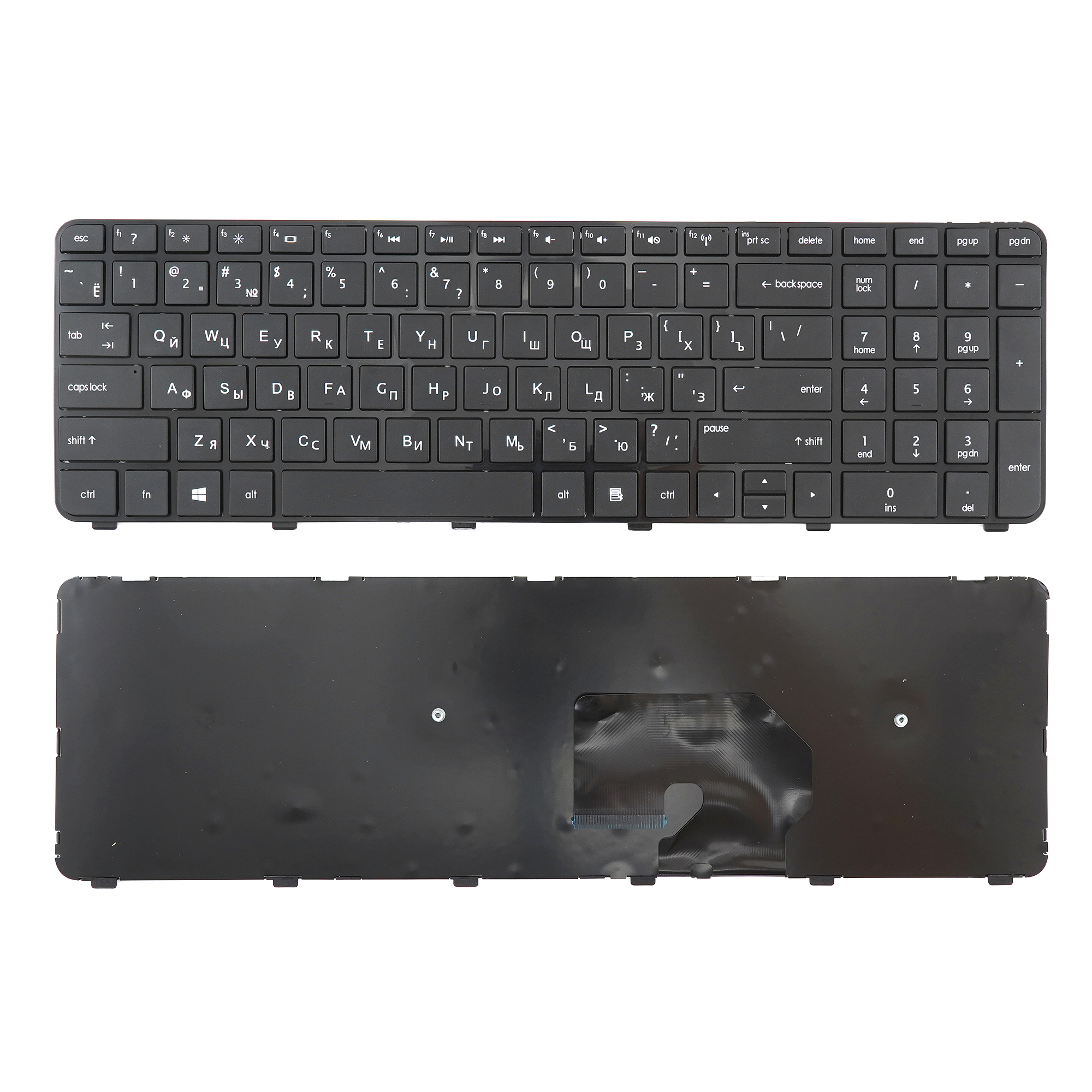 Клавиатура Azerty для ноутбука HP dv7-6000/ dv7-6100 черная с рамкой
