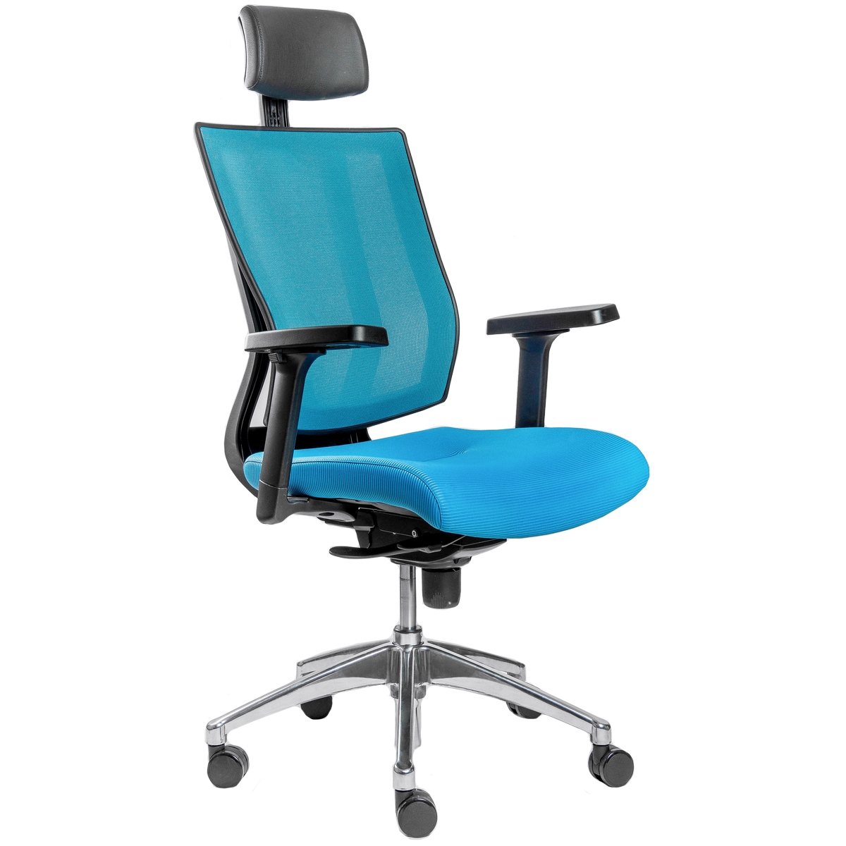 Эргономичное офисное кресло Falto Promax PMX11KALM-AL (синее, каркас черный)