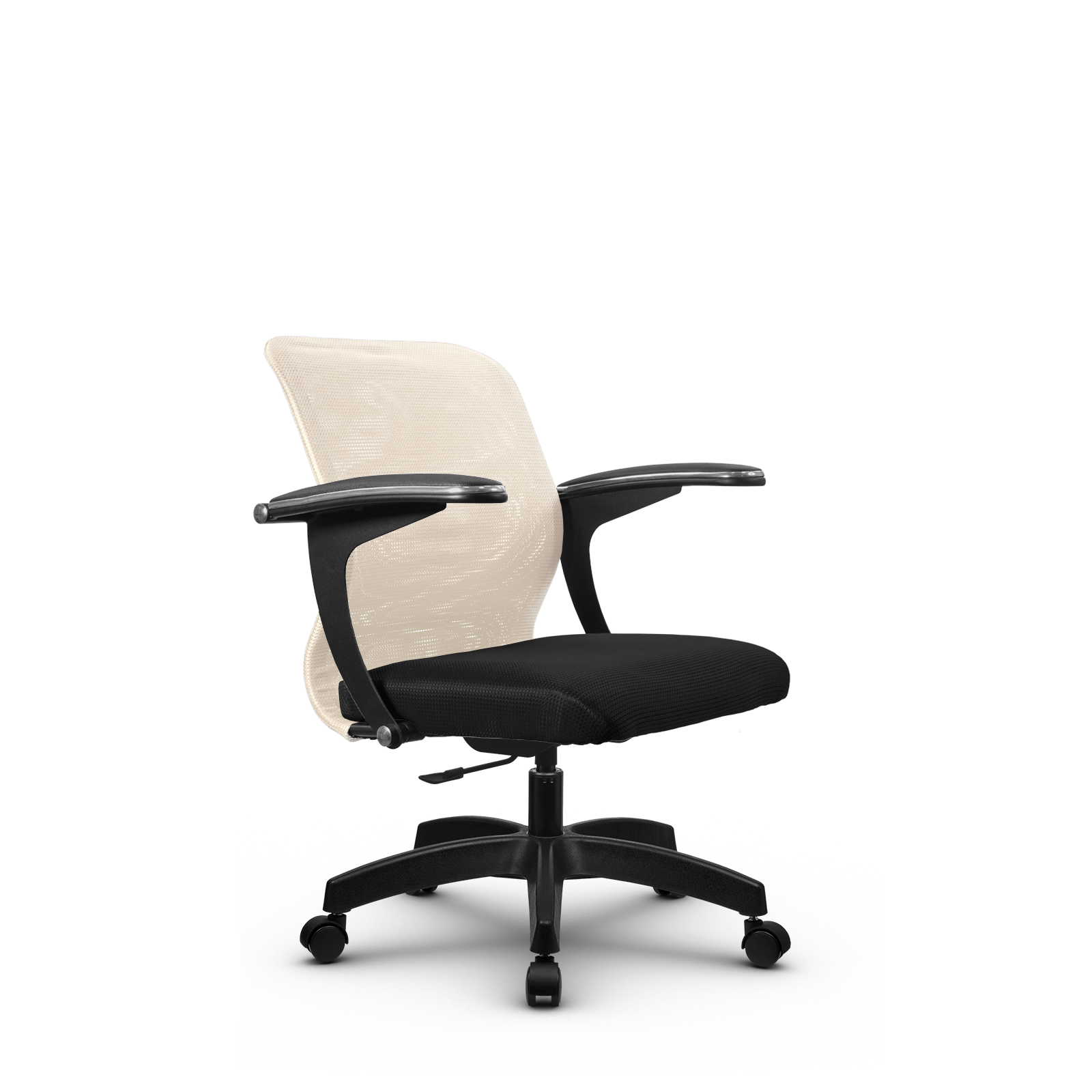 Кресло компьютерное SU-M-4/подл.160/осн.005 Бежевый/Черный