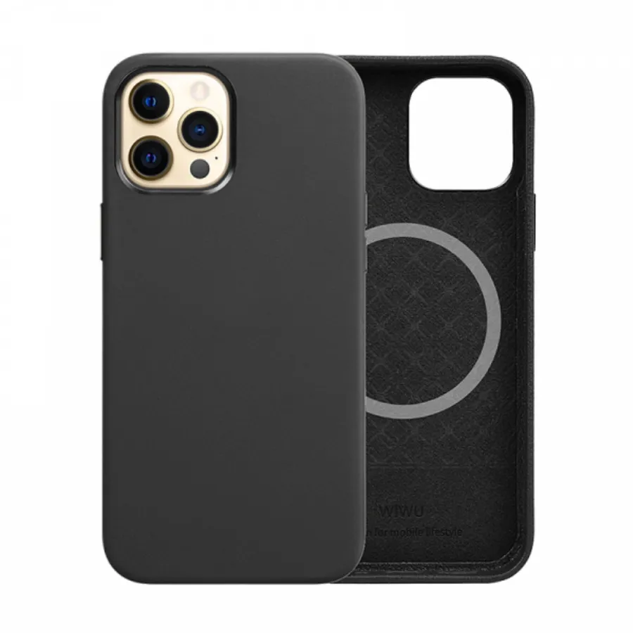 Чехол WiWU Magnetic Leather Case для iPhone 13 Pro 6.1inch Black