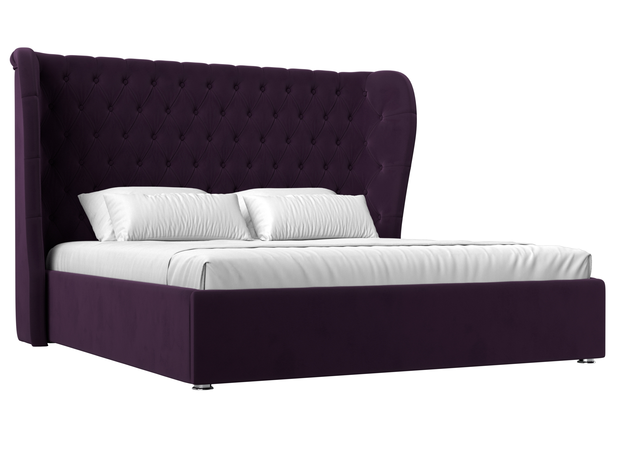Кровать Лига Диванов Далия 200 Фиолетовый (велюр)