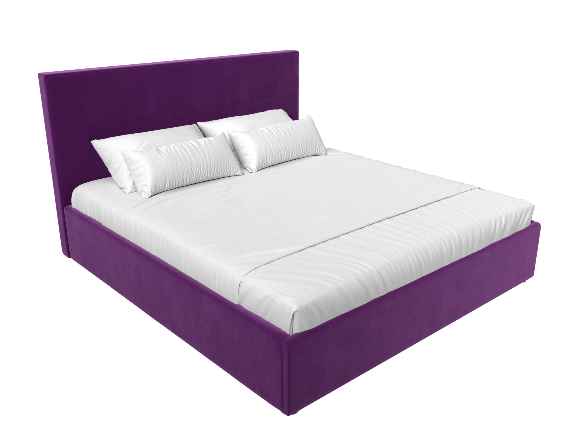 Кровать Лига Диванов Кариба 200 Фиолетовый (микровельвет)