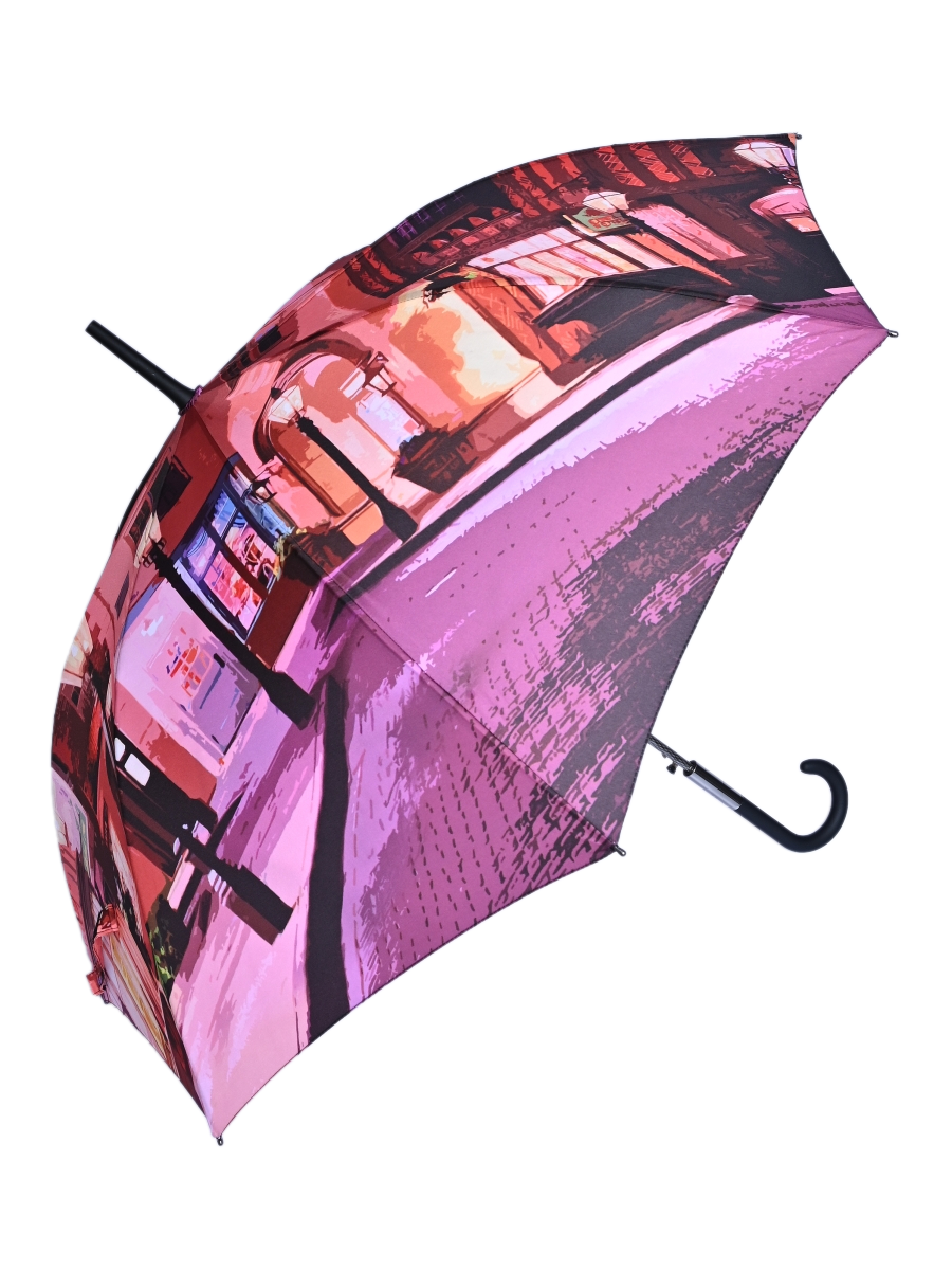 Зонт женский ZEST 21685 фиолетово-бордовый