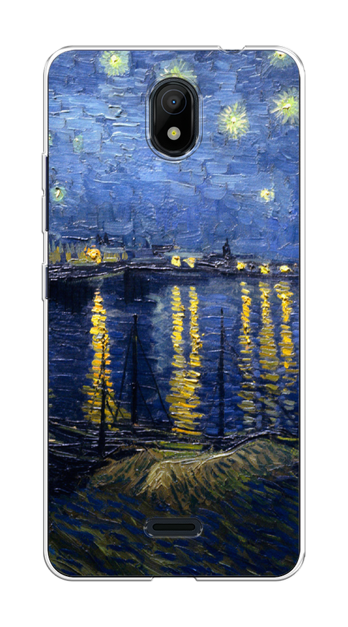 Чехол на Nokia C100 "Звездная ночь над Роной"