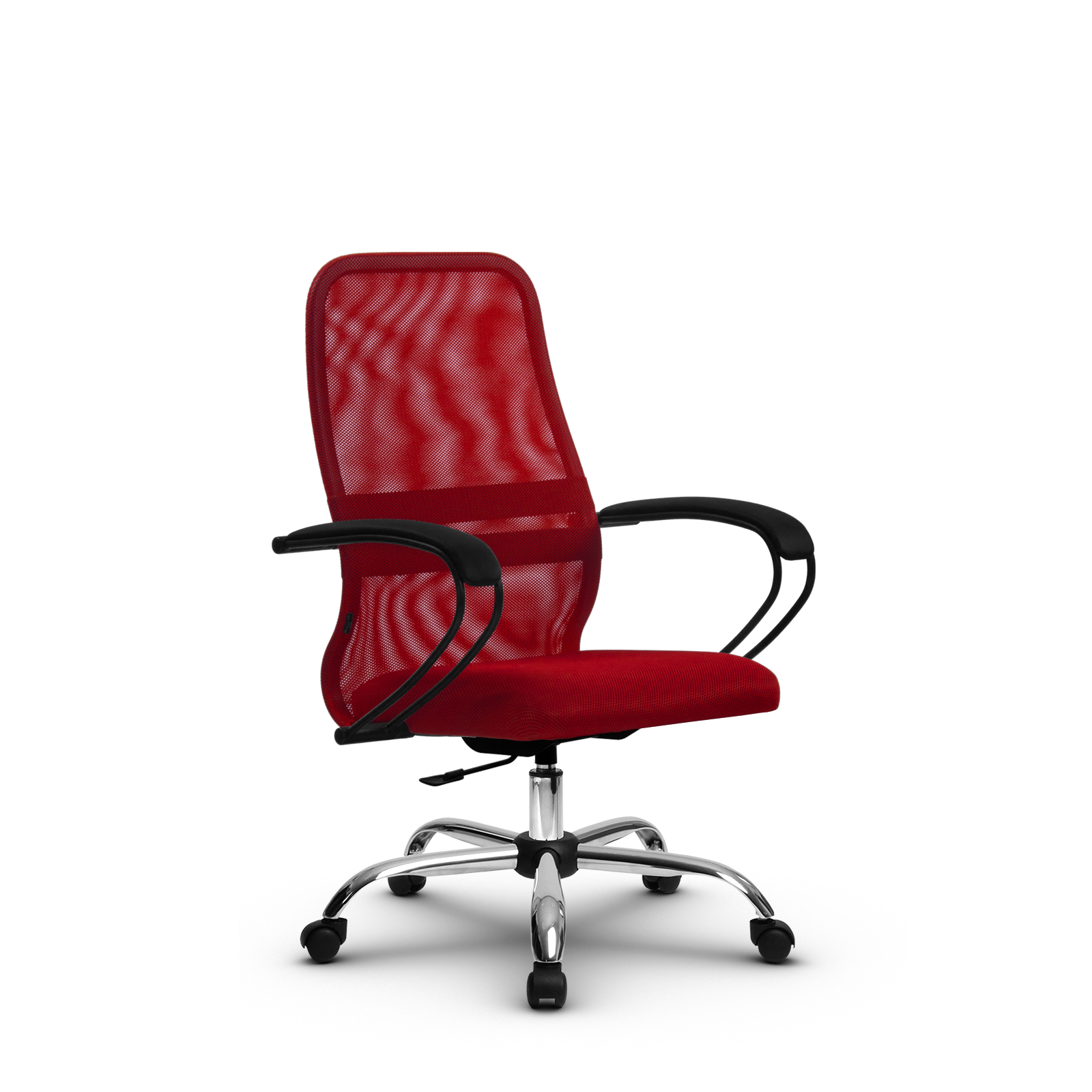 Кресло компьютерное SU-C-8/подл.130/осн.006 Красный/Красный