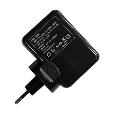 Сетевое зарядное устройство USB KMS-AC09 (4 порта/2.1A) <черный>
