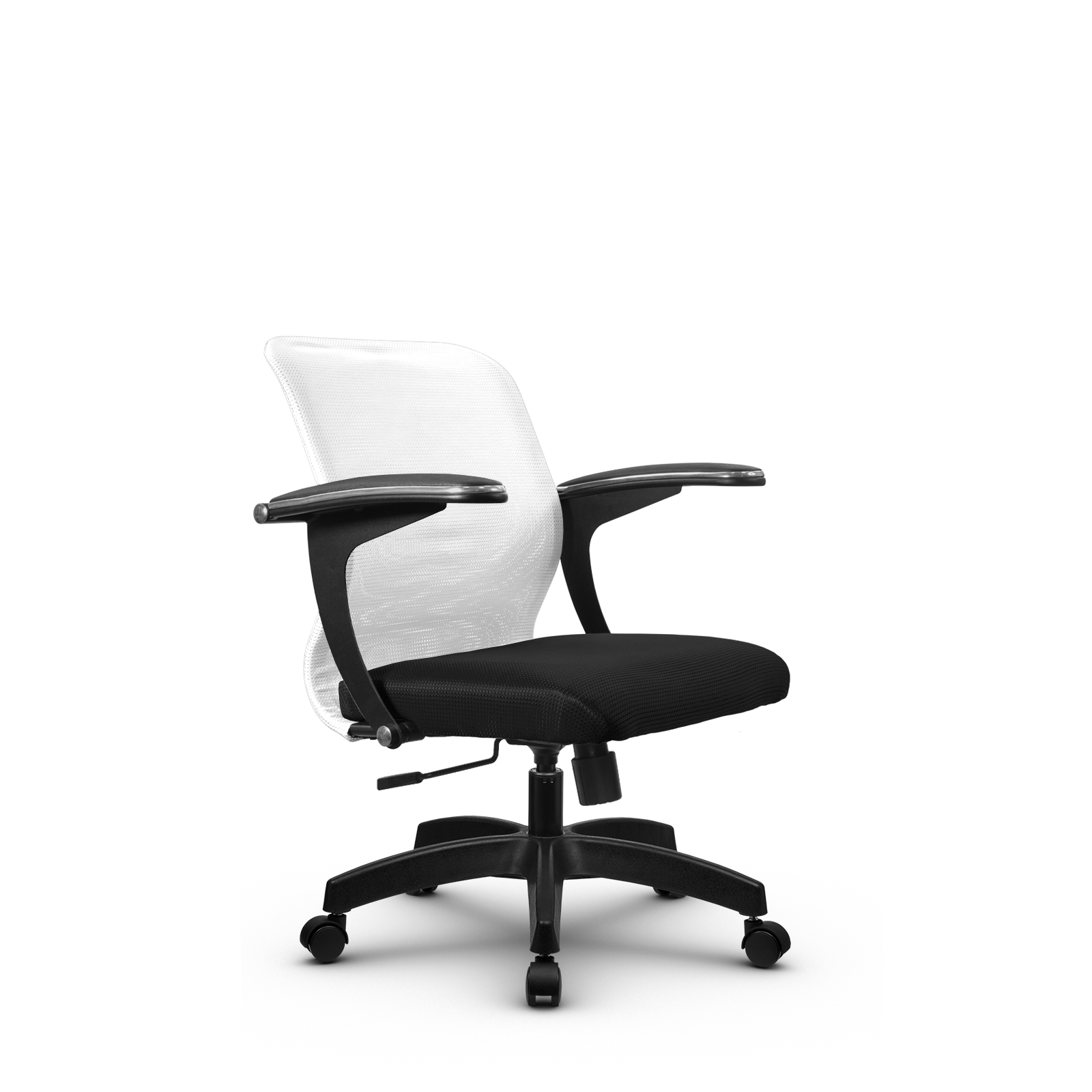 Кресло компьютерное SU-M-4/подл.160/осн.001 Белый/Черный