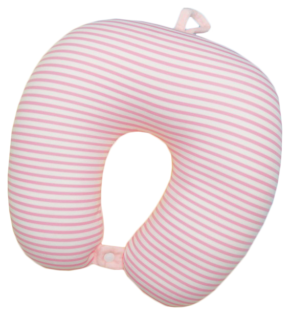 Мягкая игрушка-антистресс подголовник "Полосатик" с заклёпкой, цвет розовый Sima-Land