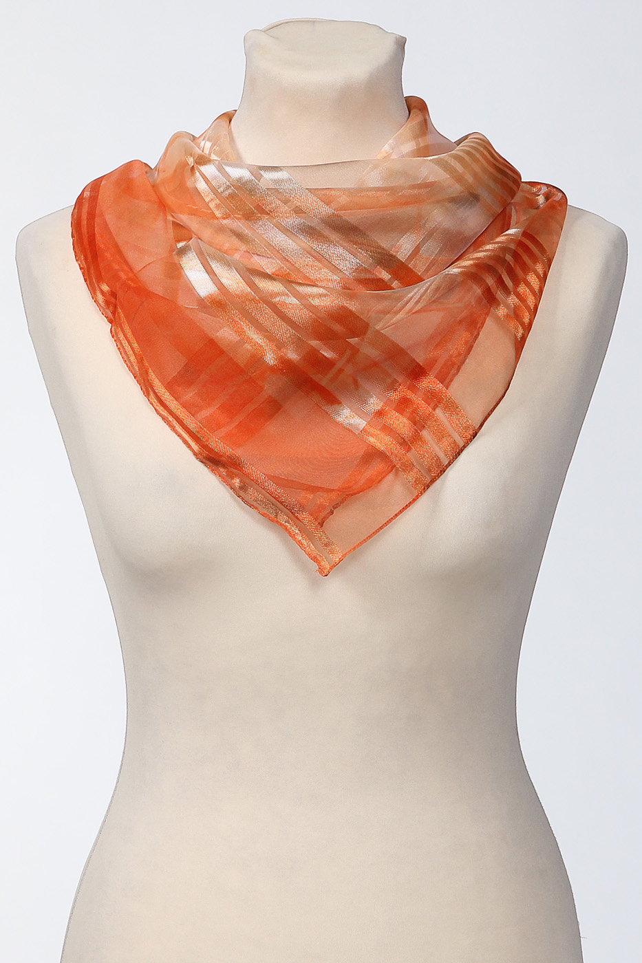 Платок женский Frantelli P19090001-Rx оранжевый, 90х90 см
