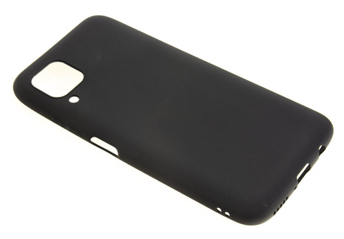 Силиконовый чехол TPU Case матовый Huawei P40 Lite/Nova 6se черный