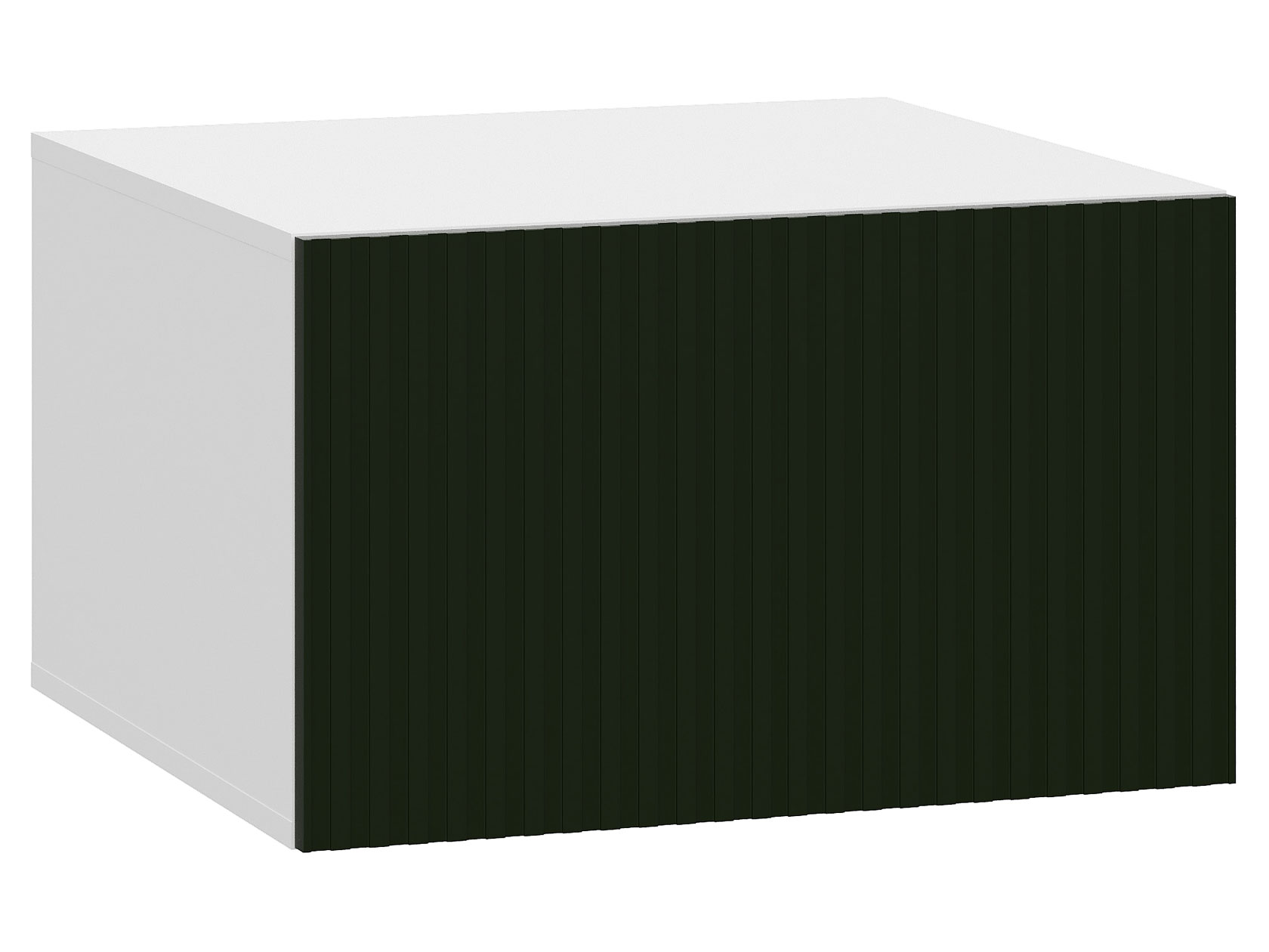 Навесной шкаф СВ-Мебель Стайл Белый / Олива софт 600 мм