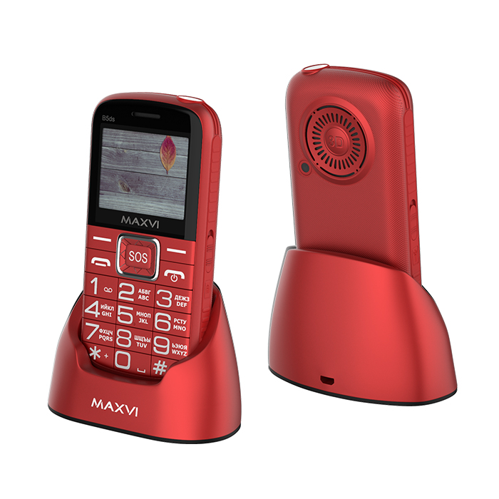 Мобильный телефон Maxvi B5ds Red