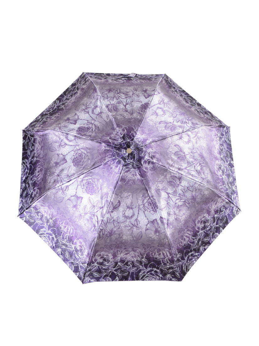 Зонт складной женский автоматический ZEST 53624 фиолетовый