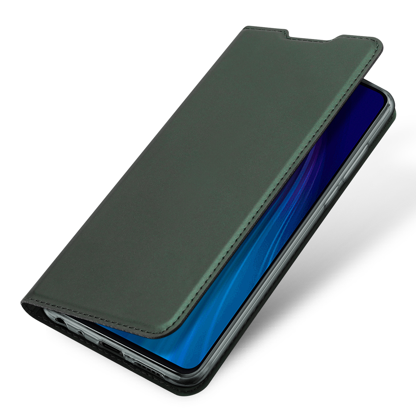 Чехол книжка Dux Ducis для Xiaomi Redmi Note 8T / Note 8 Skin Series изумрудный
