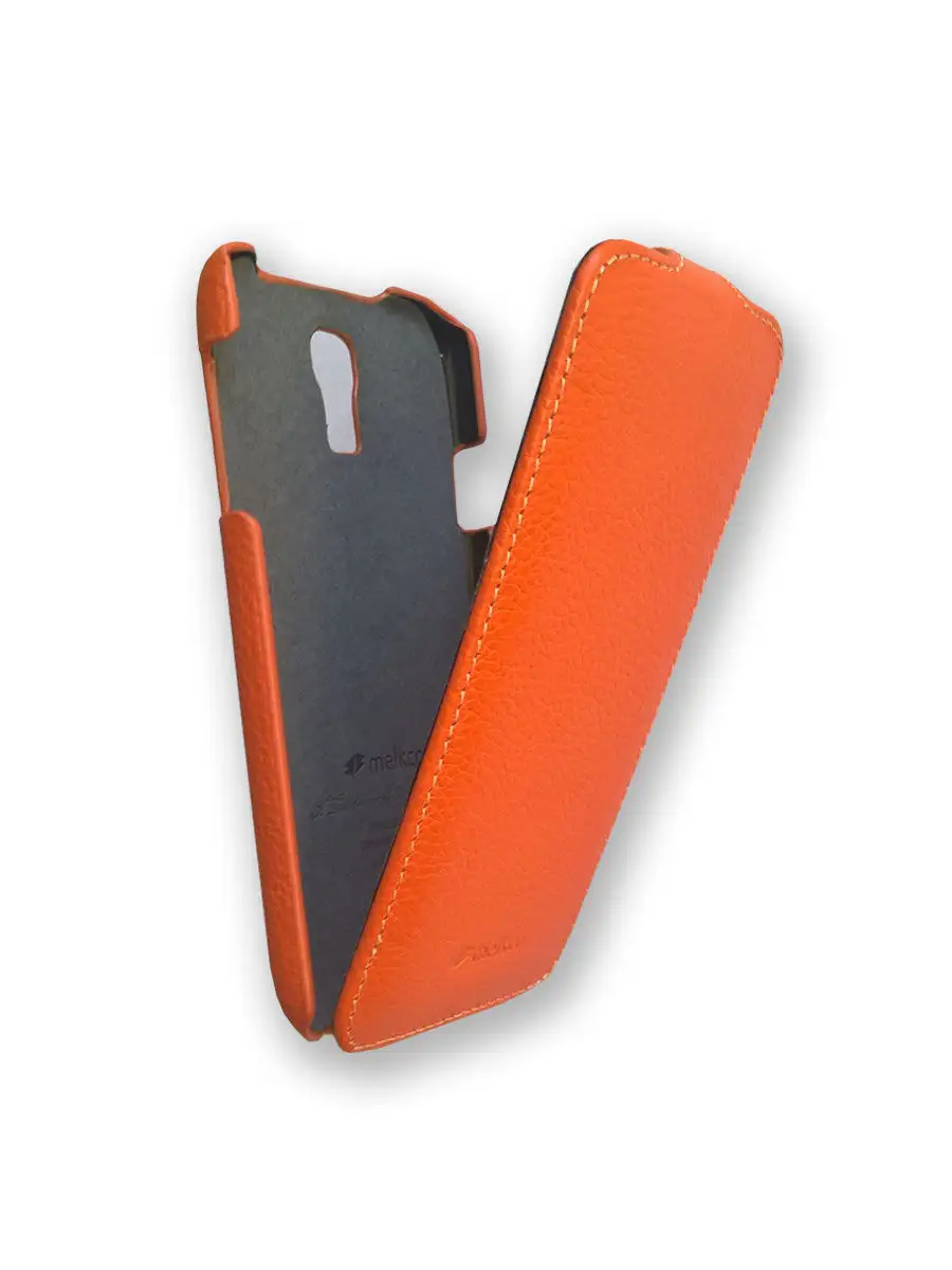 Кожаный чехол Melkco Jacka Type для Samsung Galaxy S4 GT-I9500 оранжевый