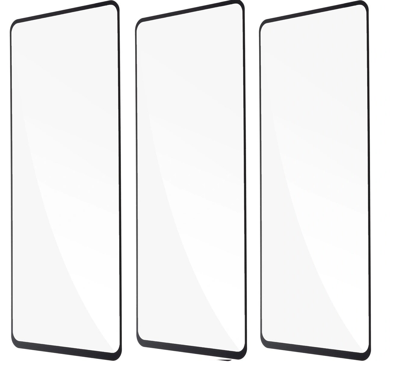 Защитное стекло Qvatra для Samsung A21S (2020) / Комплект 3 шт / 9D на весь экран