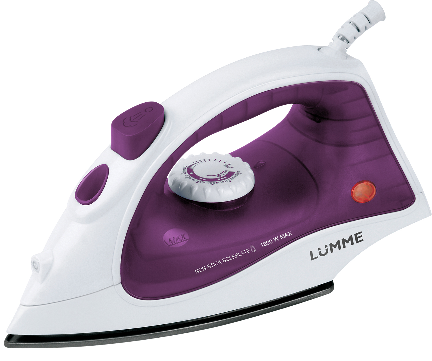 Утюг LUMME LU-1129 белый, фиолетовый